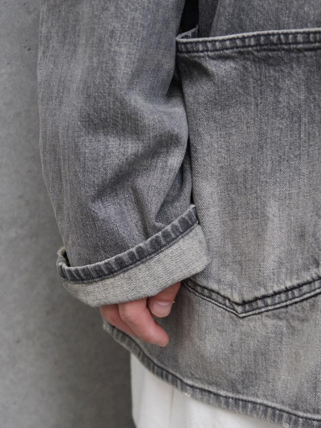 【2024SS】 YOKO SAKAMOTO (ヨーコサカモト) "DENIM COVERALL" - FADE BLACK ＜デニムカバーオール＞