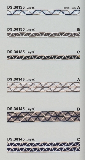 チロルレース レーステープテープ 1m単位 DS.30135 6mm幅 DS.30145 13mm幅 6色展開 大定 日本製