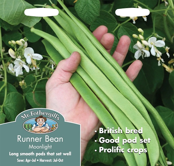 【種子】Mr.Fothergill's Seeds Runner Bean Moonlight ランナー・ビーン ムーンライト ミスター・フォ ...