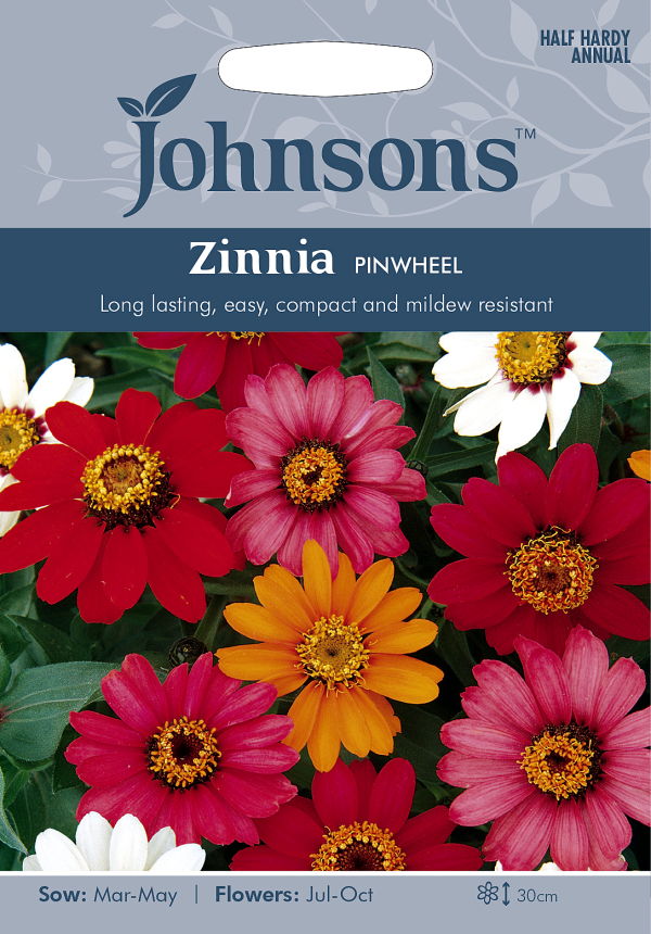 【輸入種子】Johnsons Seeds Zinnia Pinwheel ジニア（百日草）・ピンホィール ジョンソンズシード Gardener ...