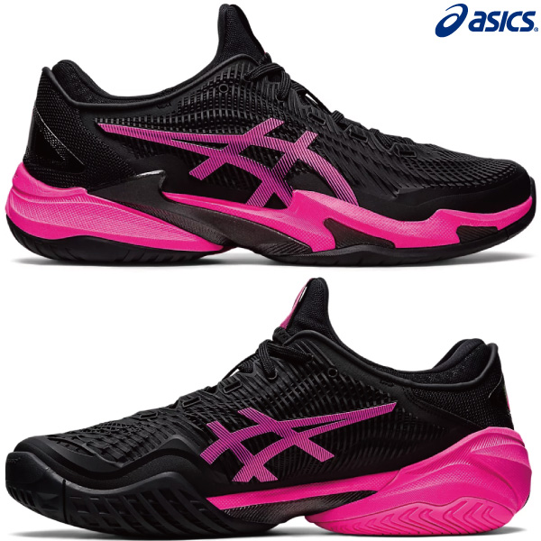 ASICS COURT FF 3 コートFF3 2023SSモデル アシックス 1041A370-001 メンズ BLACK×HOTPINK ...