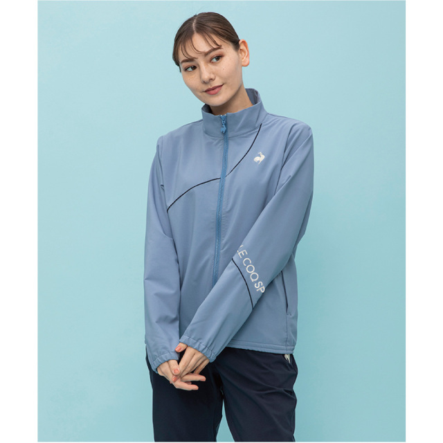 ルコックスポルティフ 【池田エライザ着用】ヒートナビクロス スタンドジャケット QMWWJF21 le coq sportif テニスウェア 2023FW S/M/L/O レディース 光吸収 ...