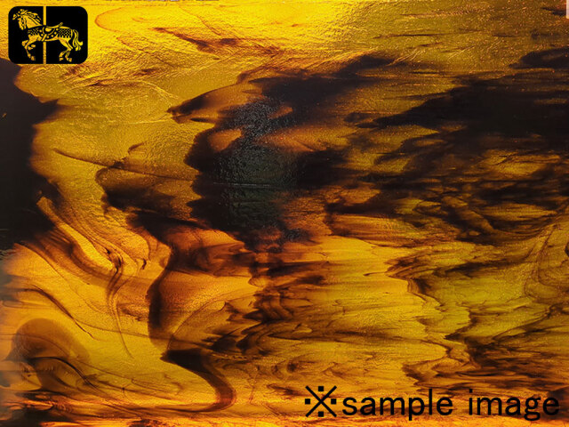 AG-0207 デザートキャバーンズ ブラック/アンバー メリーゴーランドグラス