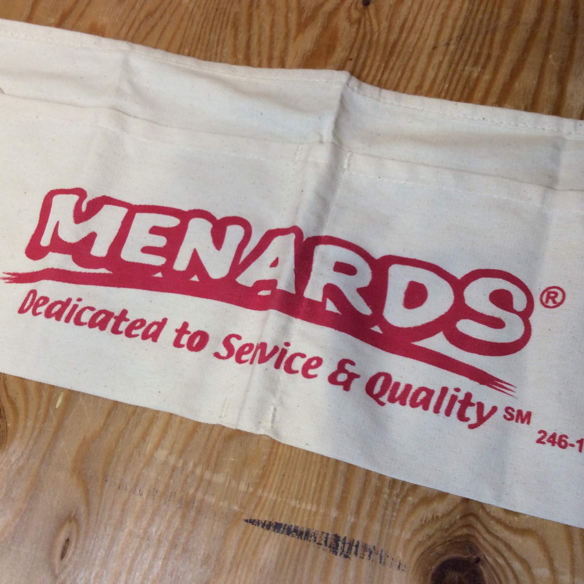 Menards 3- Pocket Canvas Tie Back Utility Apron スマイルステージイクイップメント