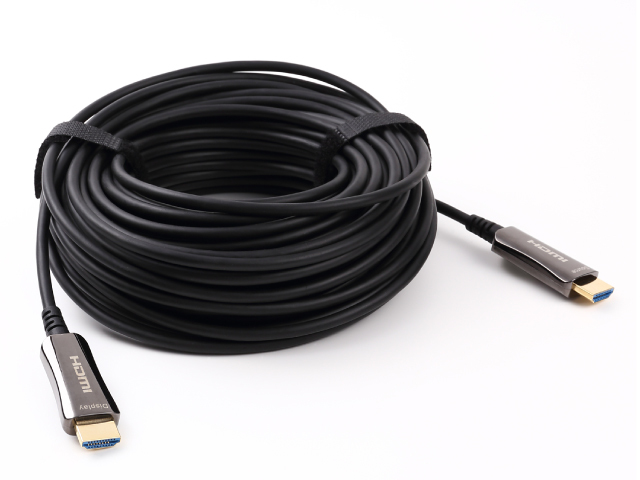 Hdmi 4k 60p Hdr対応 光ファイバーhdmiケーブル15m 18gbps Hd2aocd 15m スターケーブルショップ