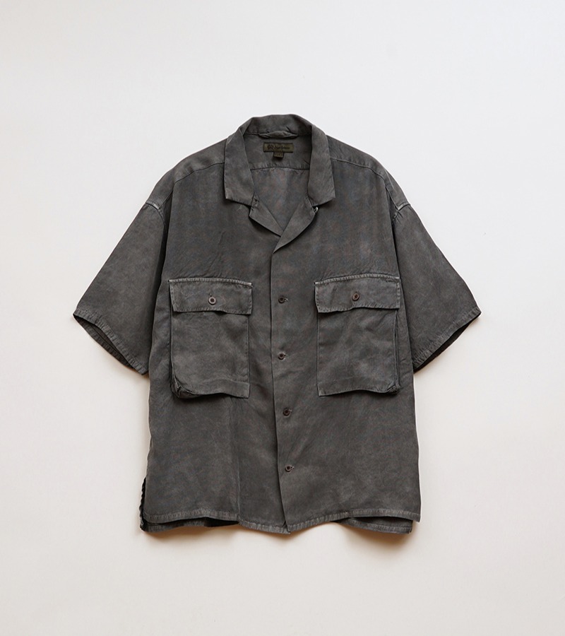 80510011202 Nigel Cabourn ARMY SHIRT S/S - RAYON PIGMENT ナイジェル・ケーボン ...