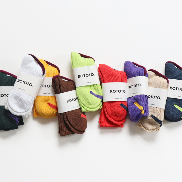 RoToTo (ロトト) CHUNKY RIBBED CREW SOCKS