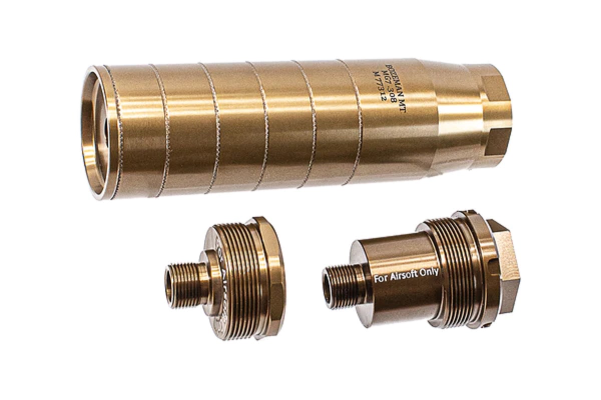 C&C Tac Rex MG7 .308タイプ ダミーサイレンサー CBスチールフラッシュハイダーセット 14mm逆ネジ StrikeArms