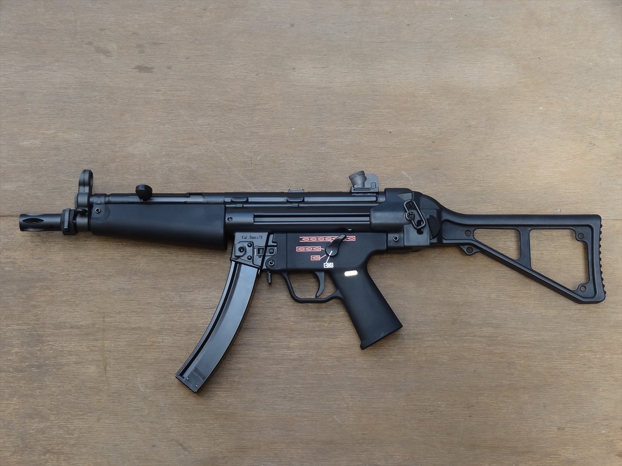 ★送料無料★【NPAS】 WE MP5A2 PDW GBB （MP5A4 B&Tフォールディングストック Ver.） BK StrikeArms