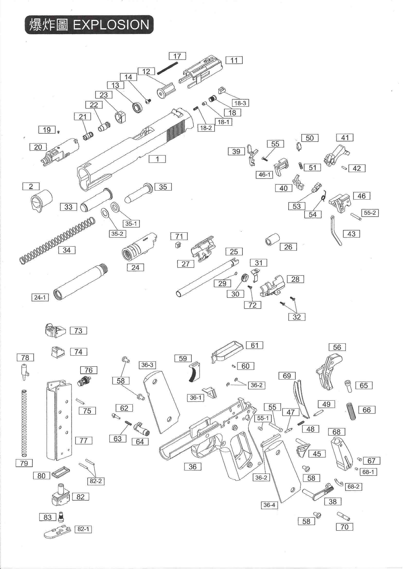 ★在庫限りで廃番★ WE M1911 No.46 StrikeArms