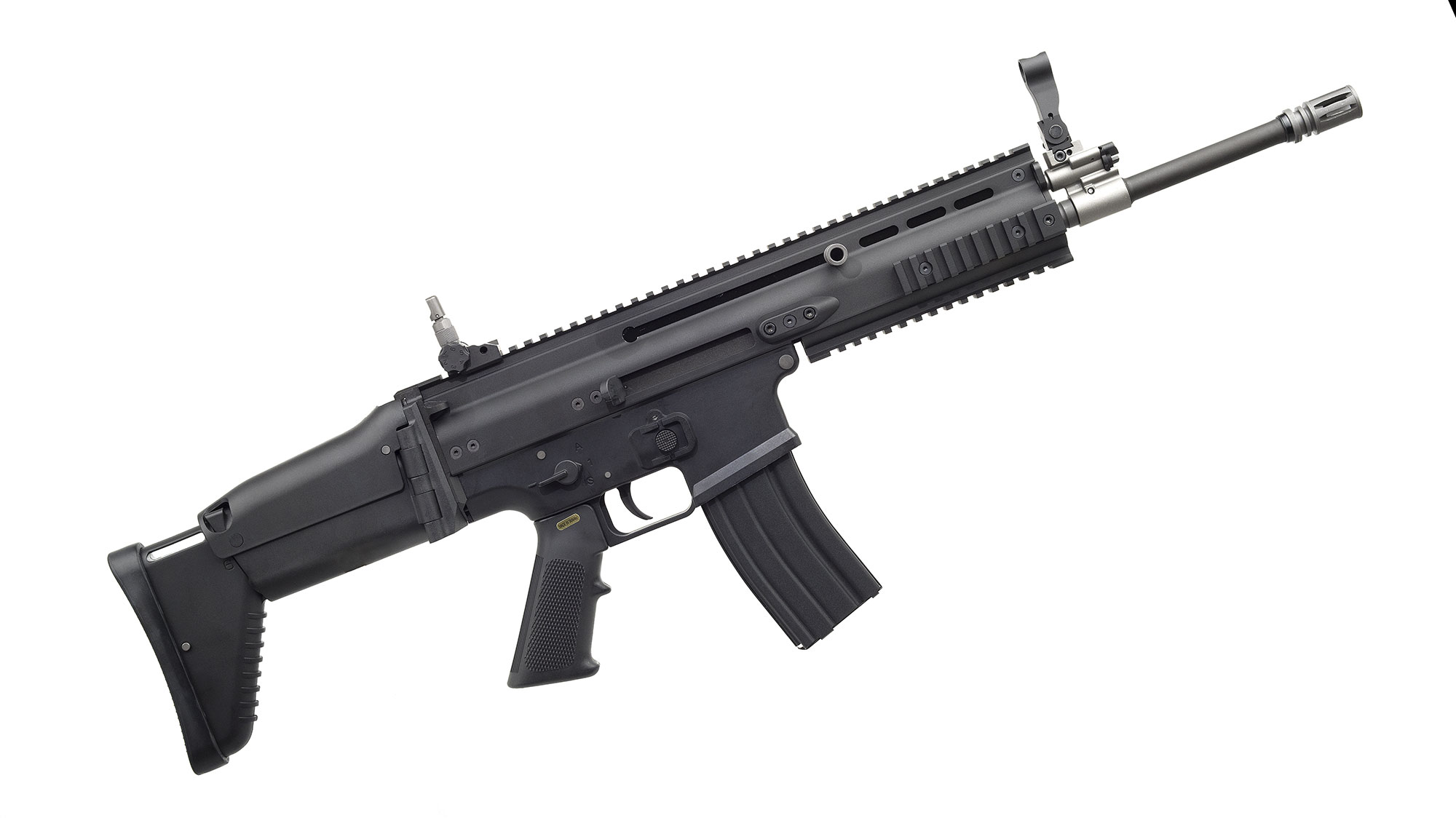 ★送料無料★【LV2カスタム】 WE SCAR-L GBB BK オープンチャンバーシステム StrikeArms