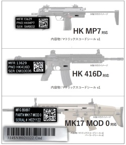 Blackjack Tactical IUIDラベル 【HK416 LONG / MK17 W/CMD / MP7】 StrikeArms