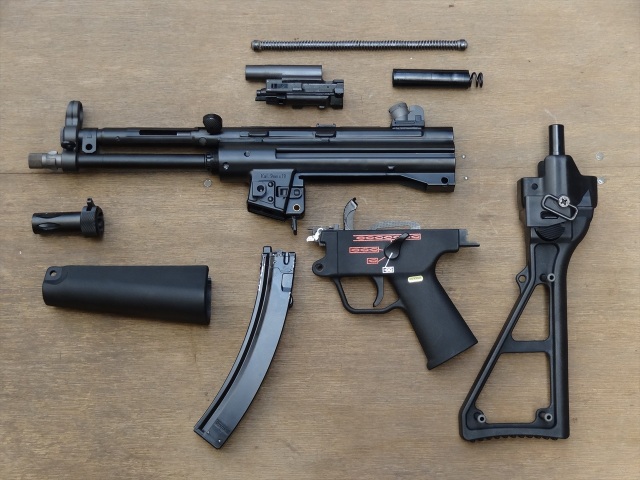 ★送料無料★【NPAS】 WE MP5A2 PDW GBB （MP5A4 B&Tフォールディングストック Ver.） BK