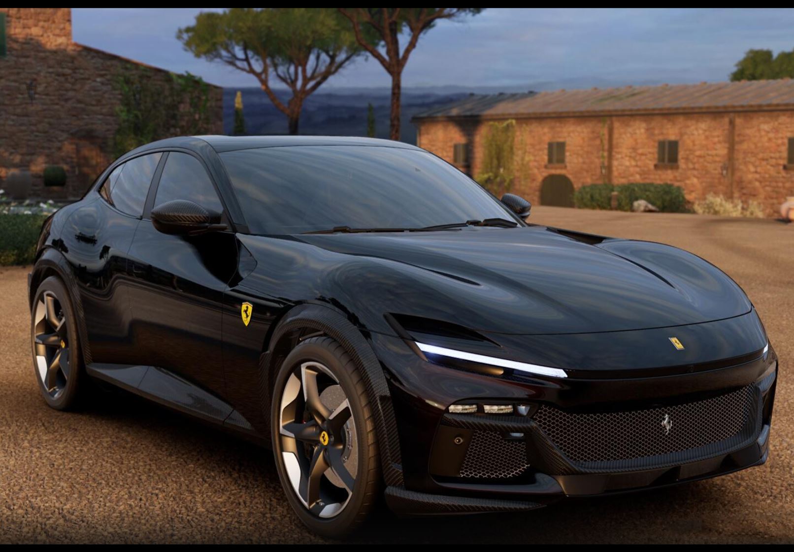 BBR 1/18 Ferrari Purosangue Black Purosangue Met with display case - サン ...