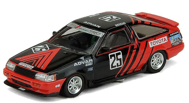 イノモデル 1/64 トヨタ カローラ レビン (AE86) ”ADVAN” 1985 JTC No.25