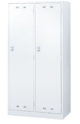 SLDW-2W-D ワイド・2人用ロッカー（ダイヤル錠） 幅900×奥行515×高さ1790mm