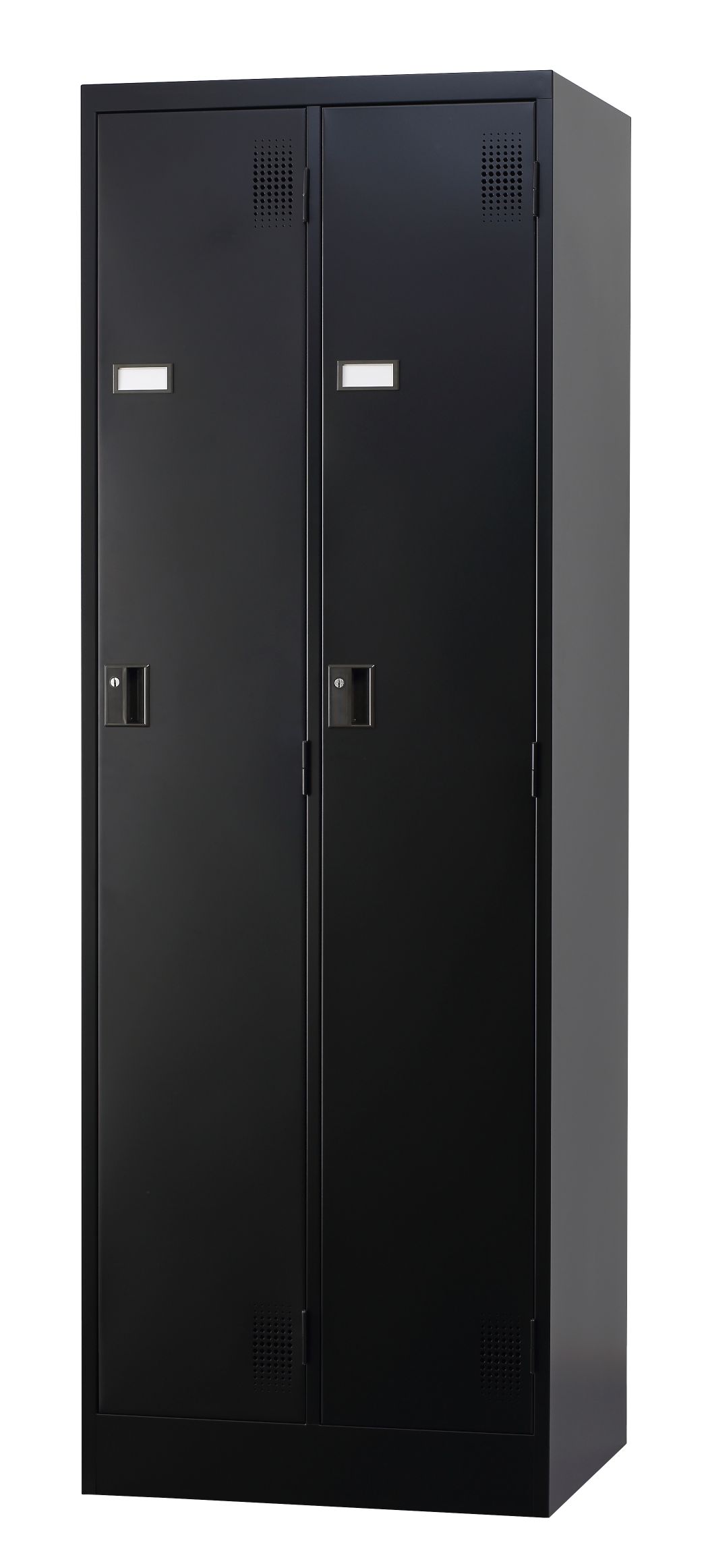 スチール2人用ロッカー※シリンダー錠 TLK-S2-MB 幅608×奥行515×高さ1790