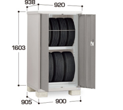 BJX-099DT イナバ タイヤ専用収納庫 タイヤストッカー 間口900×奥行905×高さ1603mm-シュウノール
