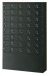 KLKK-S40-BBK (ボタン錠タイプ) 40人用貴重品ロッカー 幅1000×奥行250×高さ1600mm