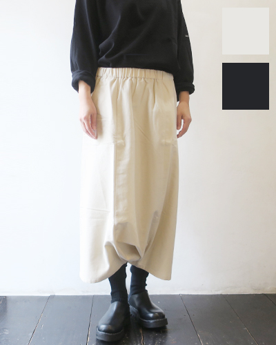 evam eva vie - flannel cotton wool sarrouel pants エヴァムエヴァヴィー サルエルパンツ