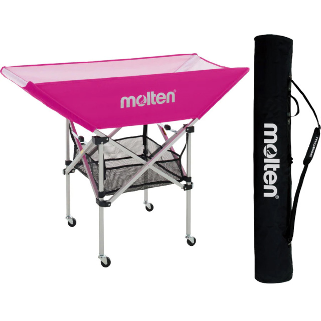 モルテン】BK0032 折りたたみ式平型ボールカゴ（背低）キャリーケース