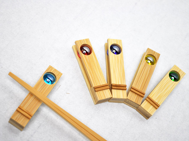 箸置き ビー玉（5個入り）【メール便可】箸枕箸休めテーブル小物国産日本製 通販 竹工房オンセ