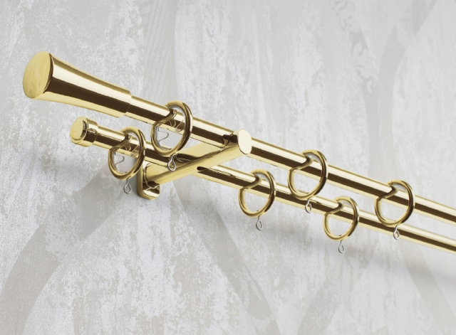 【カーテンレール TOSO】グレイスブライト16 ポールダブル正面付 | カーテンインテリア専門店TERITERI