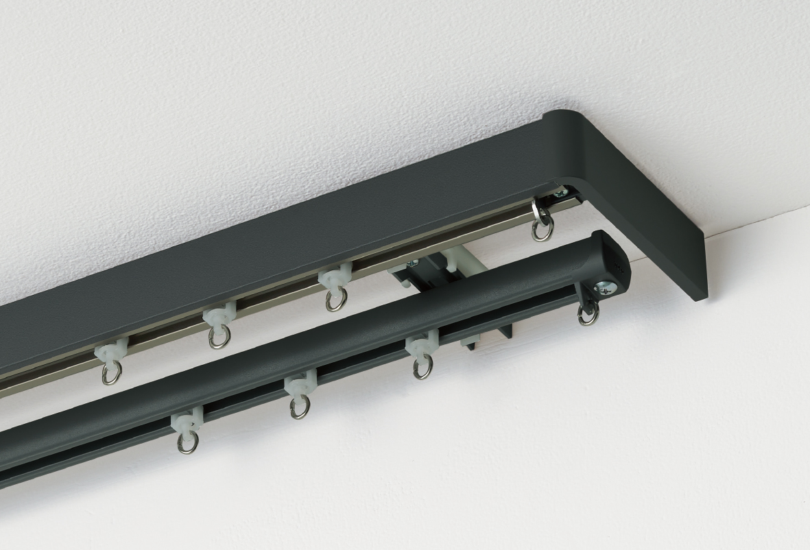 【カーテンレール TOSO】レガートユニ ダブル天井付 | カーテンインテリア専門店TERITERI