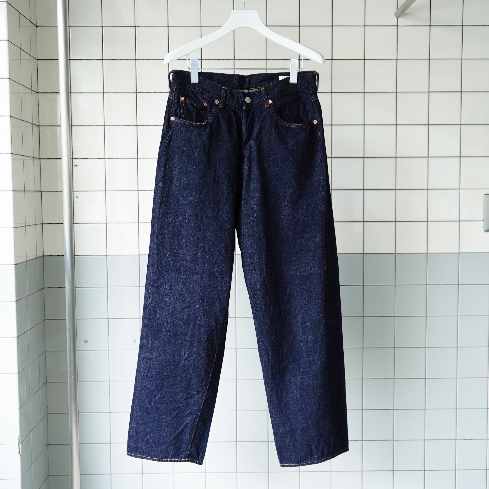 COMOLI デニム 5P パンツ NAVY