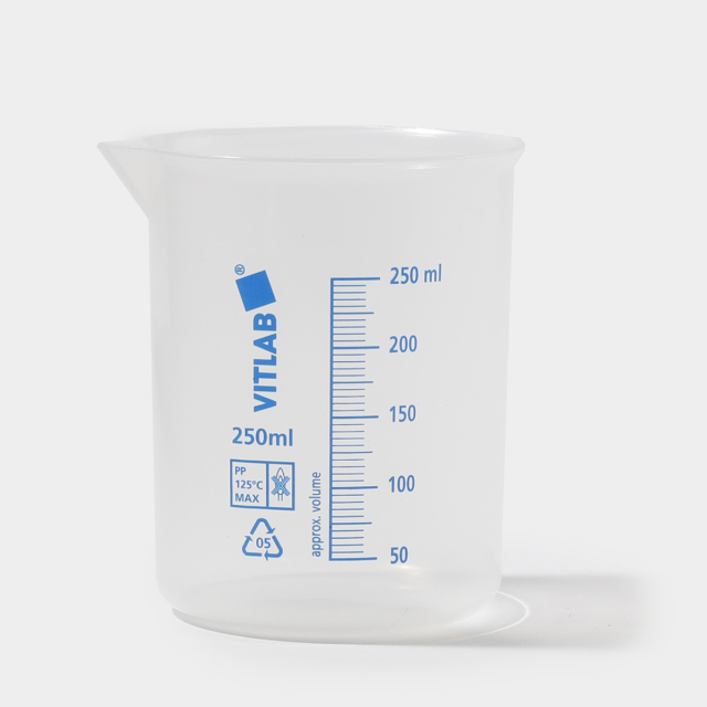 VITLAB ドイツ製PPビーカー 250ml (07151963)