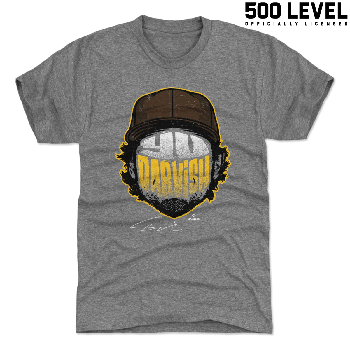 【500 LEVEL】(500レベル) Yu Darvish SILHOUETTE TEE(H.GRY) / ユウダルビッシュ SILHOUETTE Tシャツ (グレー) | THE ...