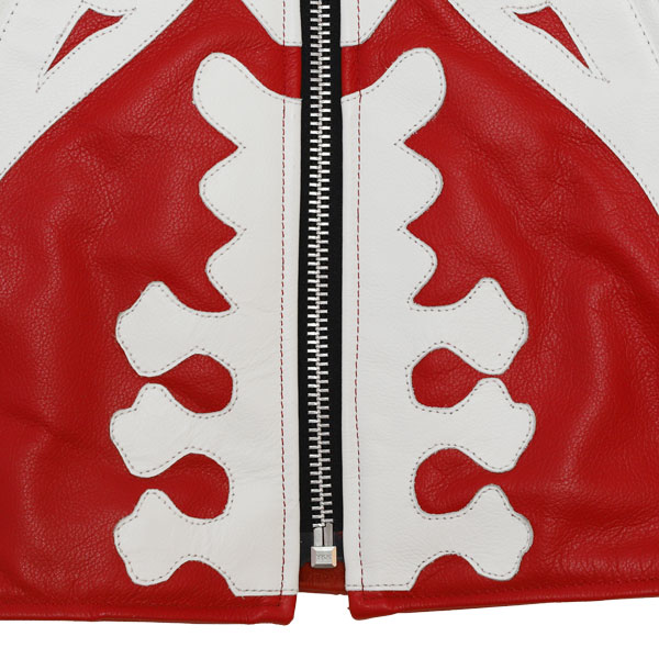 【VANSON x BACKDROP】(バンソン) B -BONE- / タイプ B ボーンカスタム レザージャケット (レッド) | THE BACKDROP (アメカジ オンラインショップ)