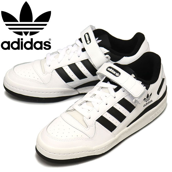adidas (アディダス) FY7757 FORUM LOW フォーラム ロー スニーカー ホワイトxホワイトxブラック AD148