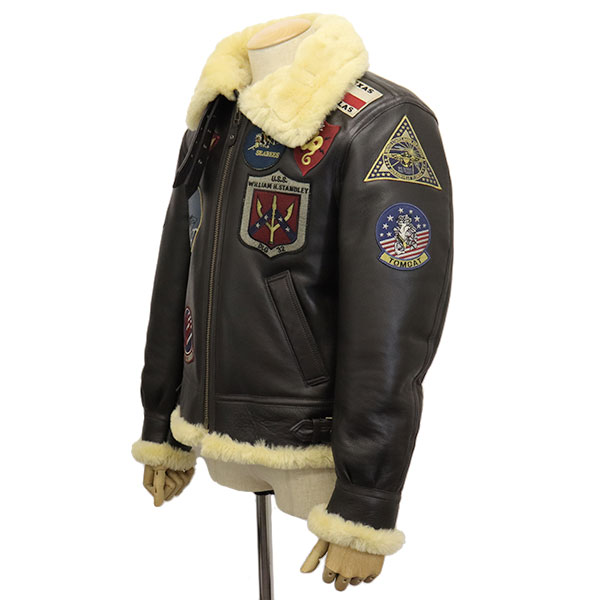 正規取扱店 AVIREX (アヴィレックス) 6111040 B-3 TOP GUN トップガン レザージャケット 55BROWN 通販 THREE WOOD WEB 本店