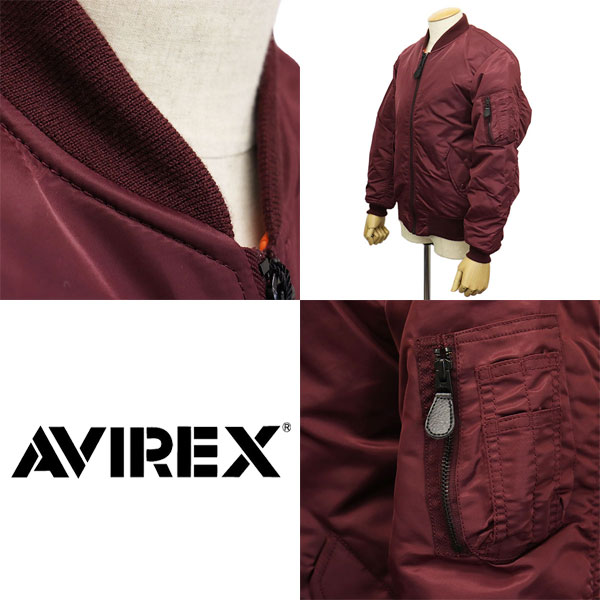正規取扱店 AVIREX (アヴィレックス) 952005 6102170 MA-1 COMMERCIAL エムエーワン コマーシャル フライトジャケット 全3色 通販 THREE WOOD ...