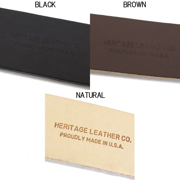 正規取扱店 HERITAGE LEATHER CO.(ヘリテージレザー) NO.8800 1.25inch Leather Belt 1.25 ...