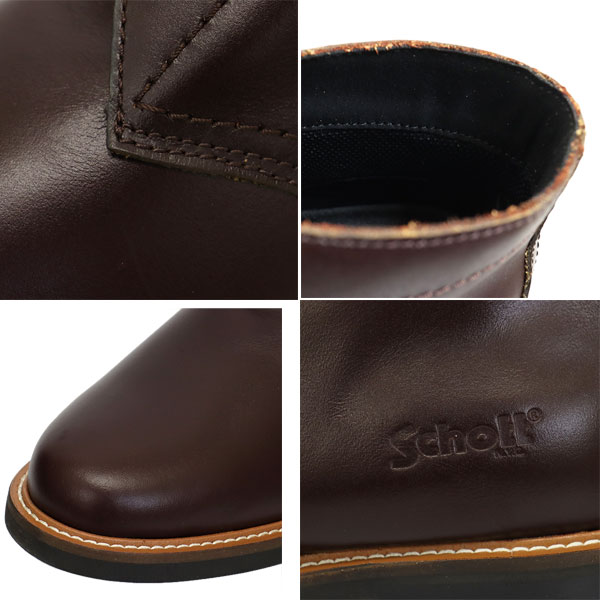 正規取扱店 Schott (ショット) S23002 Chuka Boots レザーチャッカブーツ R.Brown 日本製 SCT003 通販 ...