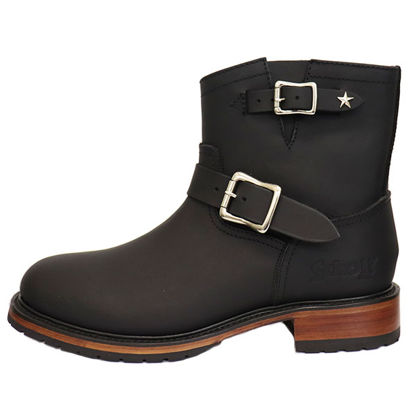 正規取扱店 Schott (ショット) OSC S25503 Charger Boots チャージャー ショート エンジニア レザーブーツ ...