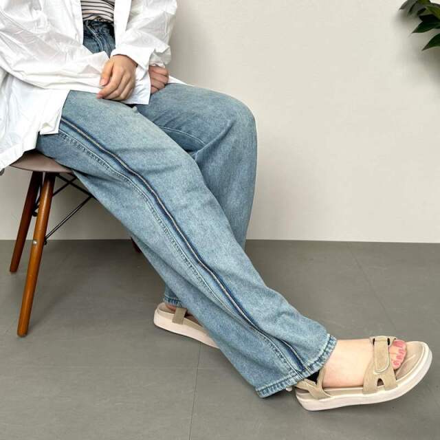 CRB サイドラインデニムパンツ|TiMTiMオンラインストア|レディースアパレル通販