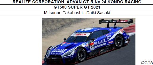 予約品 REALIZE CORPORATION ADVAN GT-R No.24 KONDO RACING GT500 SUPER GT 2021 Mitsunori Takaboshi ...