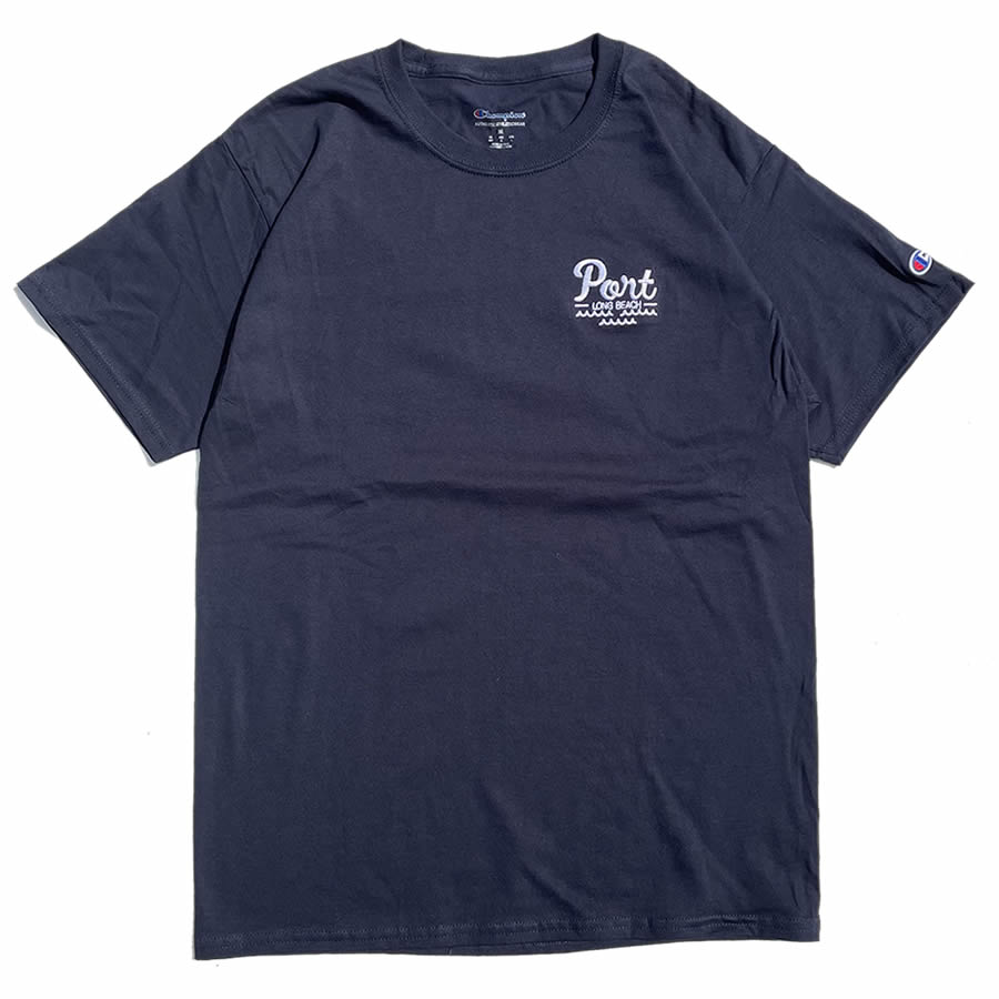 PORT LBC (ポート) x CHAMPION (チャンピオン) / コラボ 半袖Tシャツ / Port LBC Champion Tee - NAVY / メンズ