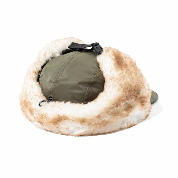 POLeR OUTDOOR STUFF / フライトキャップ / FLIGHT NYLON FUR FLAP CAP - OLIVE / 233MCV0085