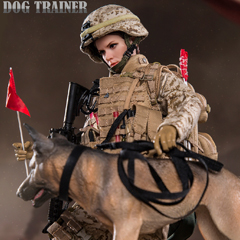 【FLAGSET】FS-73042 1/6 USMC Dog Trainer アメリカ軍 アメリカ海兵隊 ドッグトレーナー 女性兵士 + 犬 ...