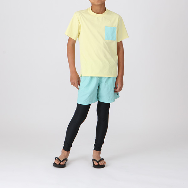 FOOTMARK NATURALキッズ半袖プルオーバーTシャツ（バックプリント）3100320