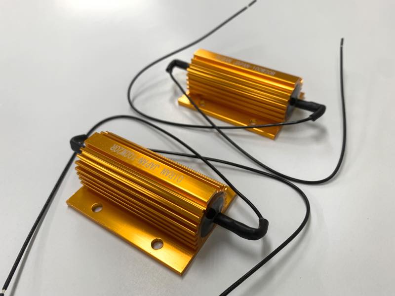 花魁 メタル抵抗器 20Ω (2個入) ウインカー・ブレーキ用 OERM-020-N トラックアート歌麿