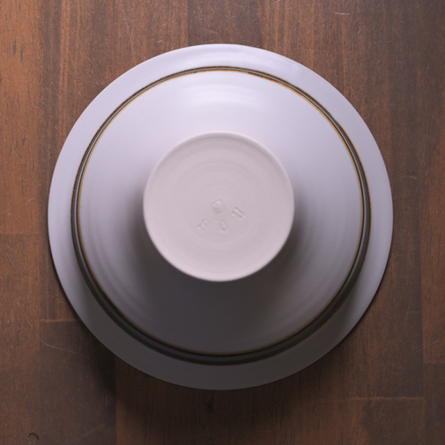 Silver Slip Trailing Bowl（SY-036） 作家「山本壮平」 Artshop Gallery うつわや悠々