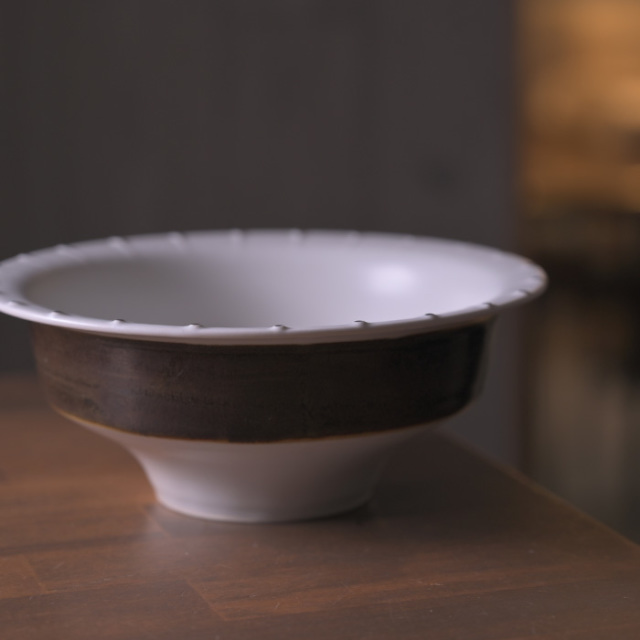 Silver Slip Trailing Bowl（SY-036） 作家「山本壮平」 Artshop Gallery うつわや悠々
