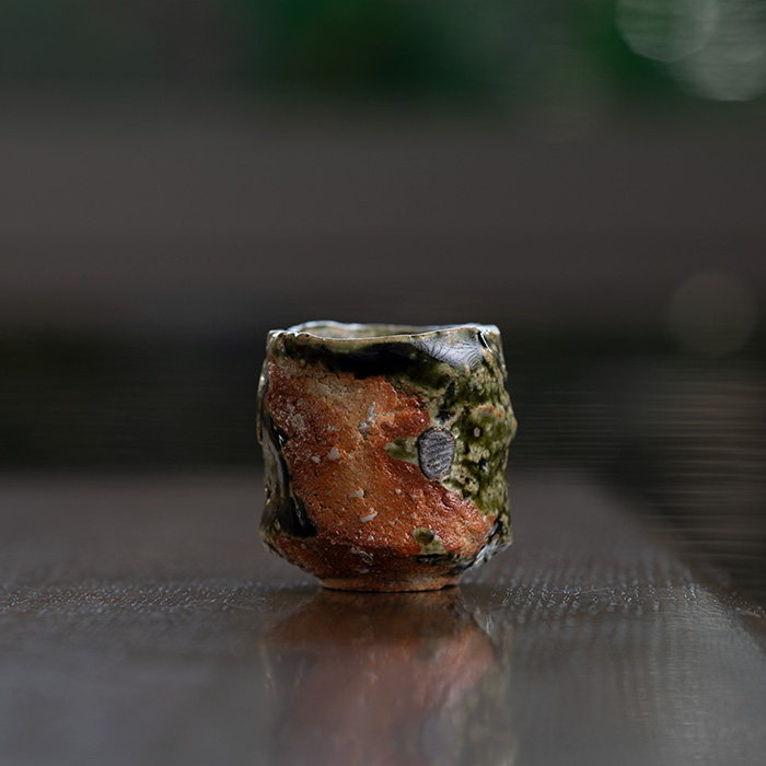 【共箱付】大和織部ぐい呑(TK-084) 作家「金本卓也」 Artshop Gallery うつわや悠々