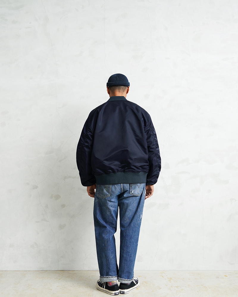 WAIPER.inc 米軍 L-2A フライトジャケット MIL-J-5392Aモデル NAVY カスタムモデル【WP145】 ミリタリーファッション