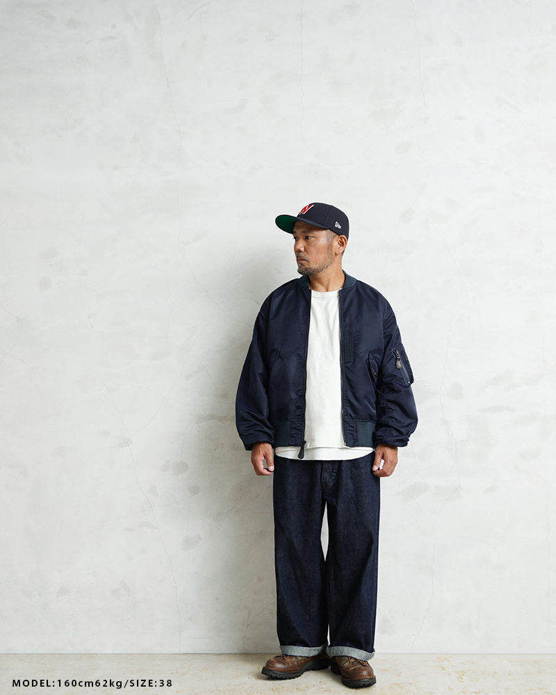 WAIPER.inc 米軍 L-2A フライトジャケット MIL-J-5392Aモデル NAVY カスタムモデル【WP145】 ミリタリーファッション